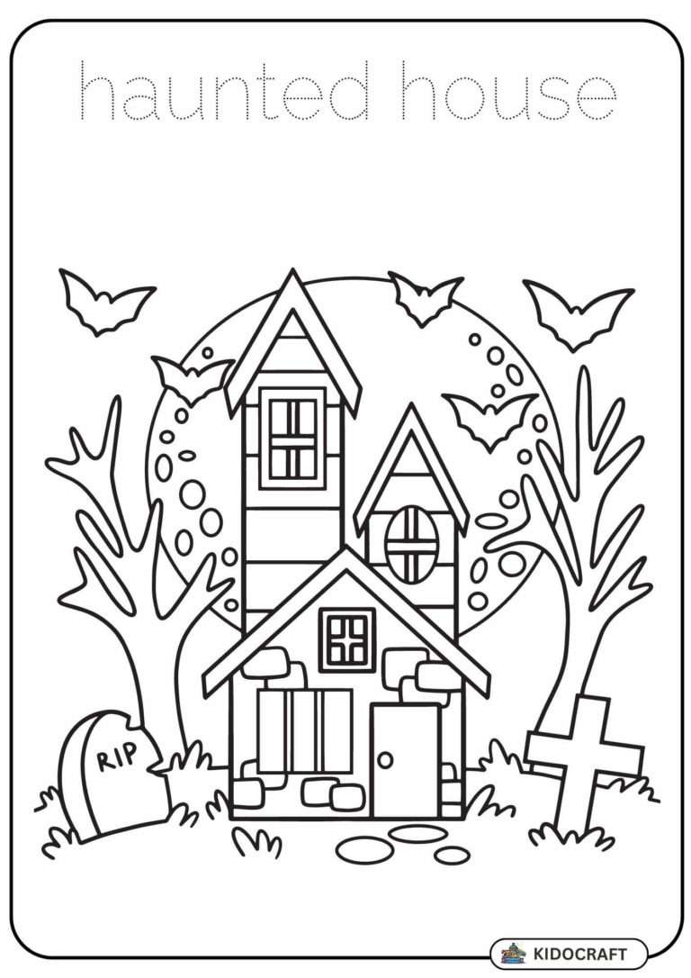 Free 45+ Printable Halloween Coloring Pages-Kido Craft